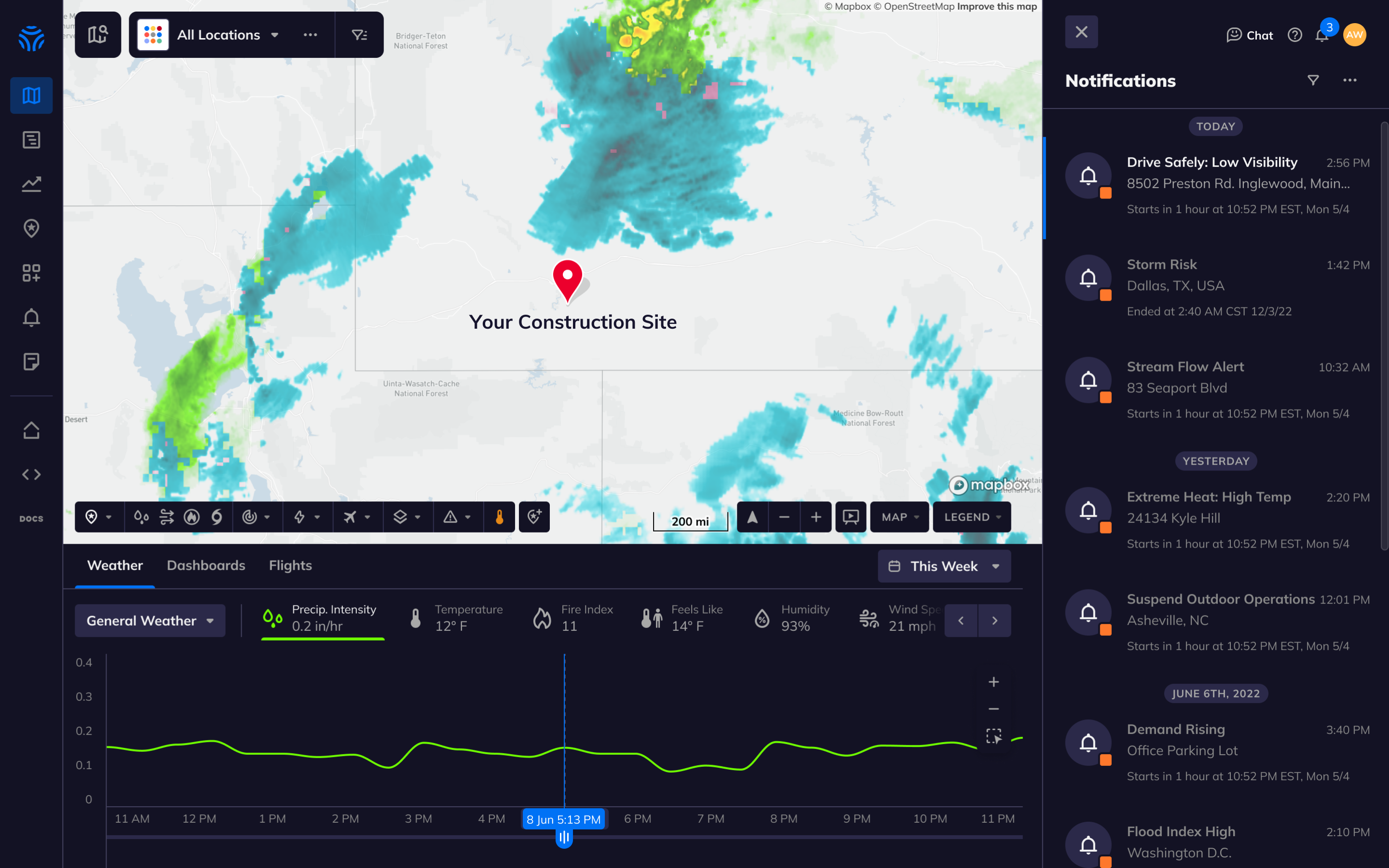 Advanced Weather Technology Tomorrow.io Allows Walbridge to Adapt to ...