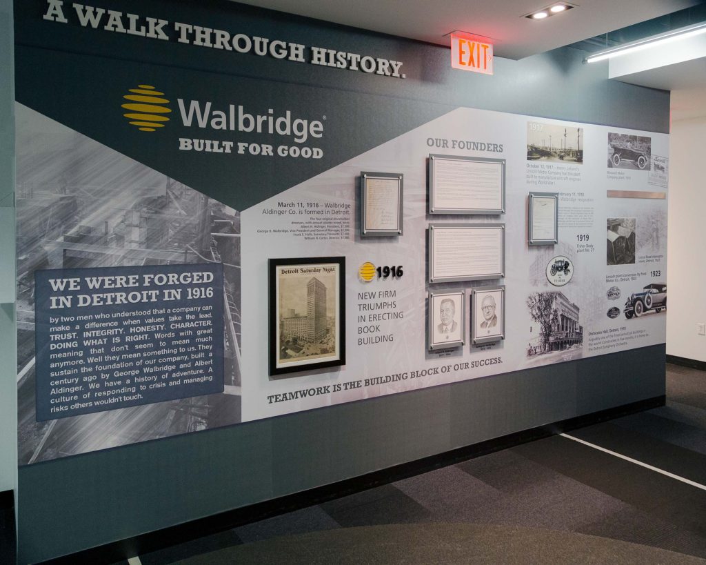 100 Years of Stories: Walbridge History Wall Installed | Walbridge