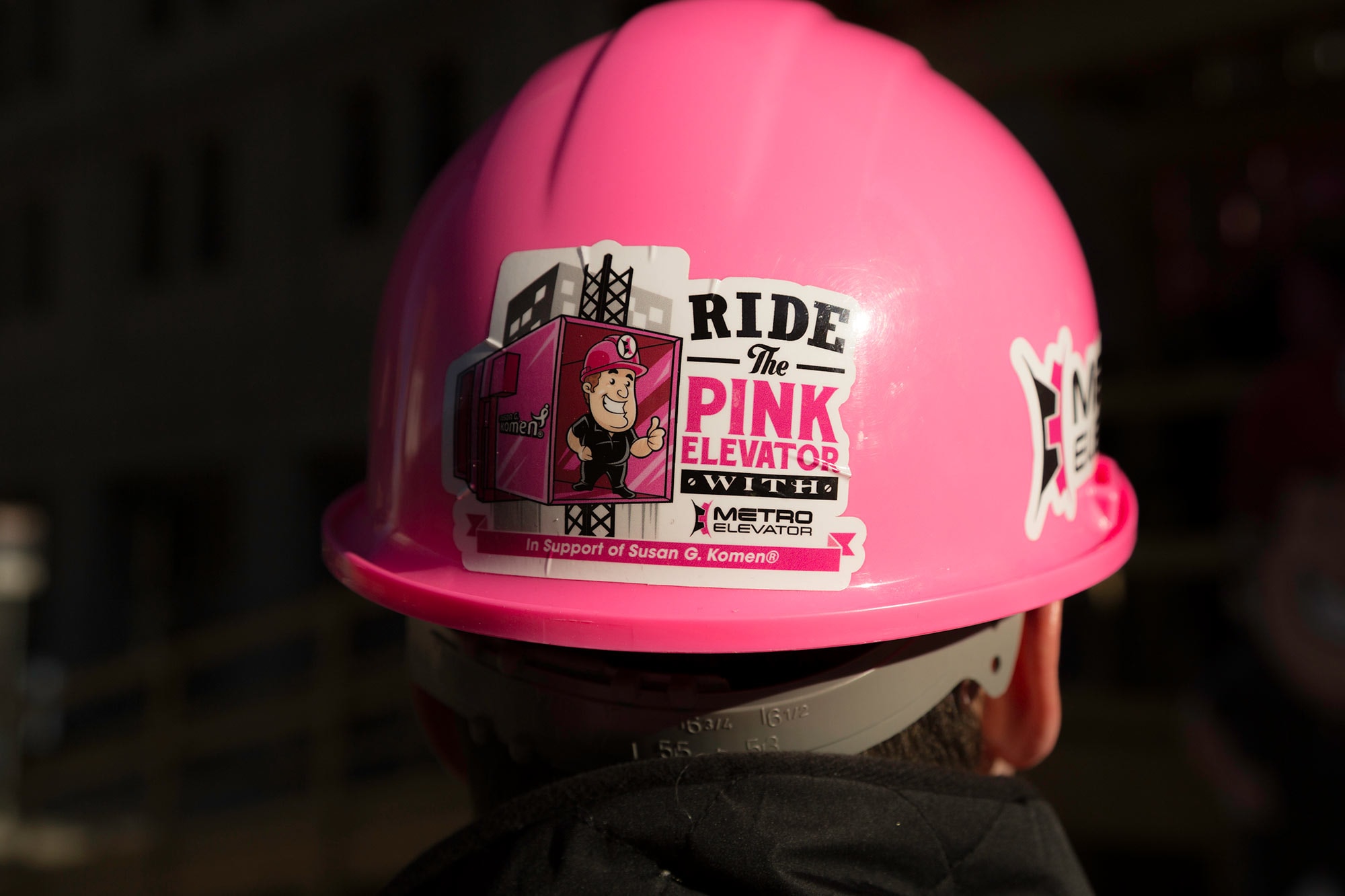 Pink Elevator for Breast Cancer Awareness Running at The Griswold ...
